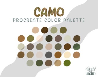 Military Camo Procreate Color Palette Army Camouflage Swatches ...