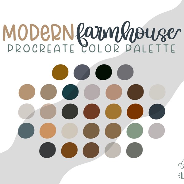 Farmhouse Color Palette - Etsy