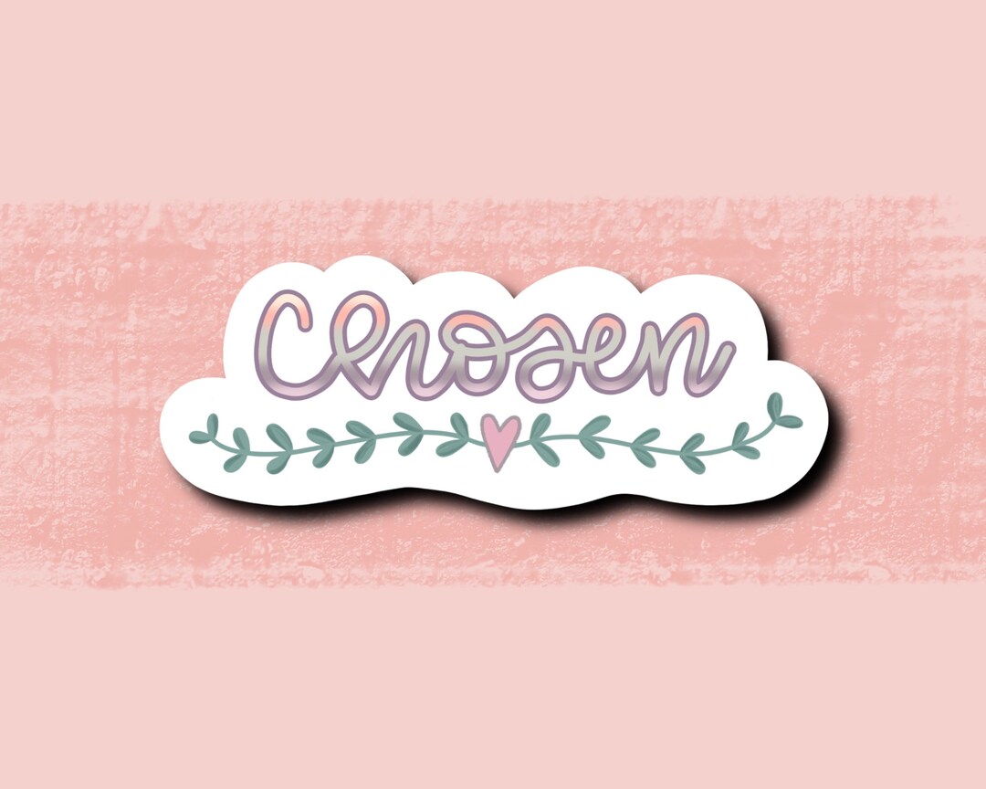 Chosen Sticker Christian Decal - Etsy