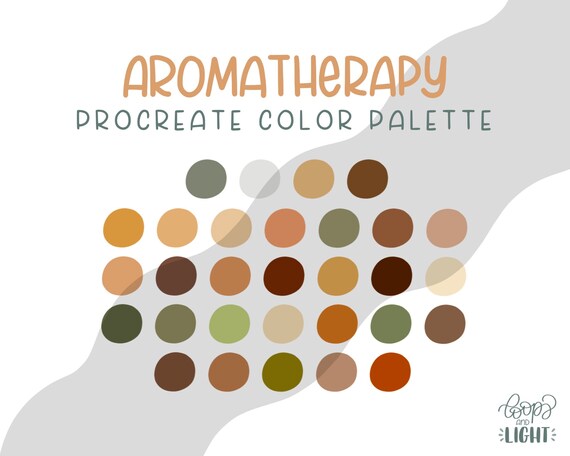 Aromatherapy Color Palette Procreate Palette - Etsy