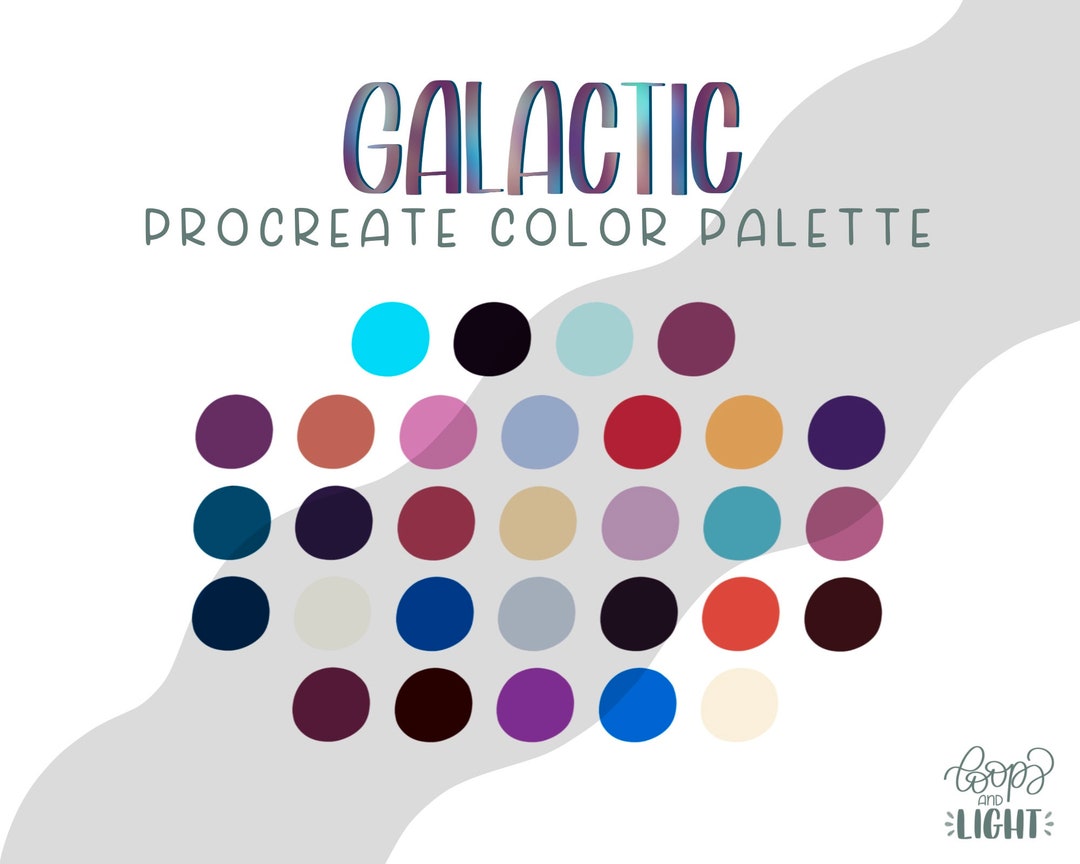 Galactic Color Palette Procreate Palette - Etsy