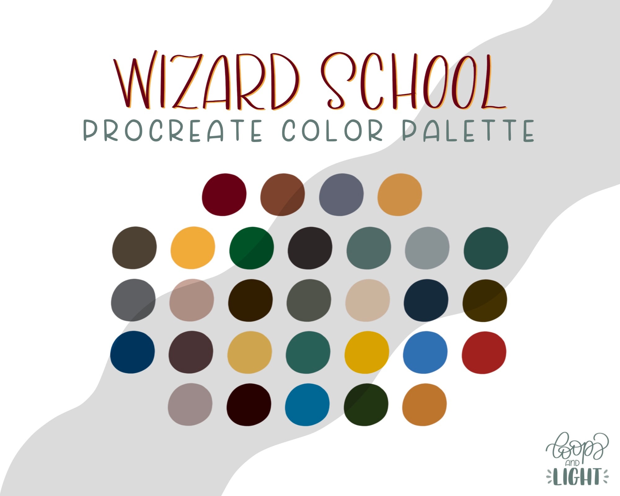 Wizard School Palette Procreate Palette - Etsy
