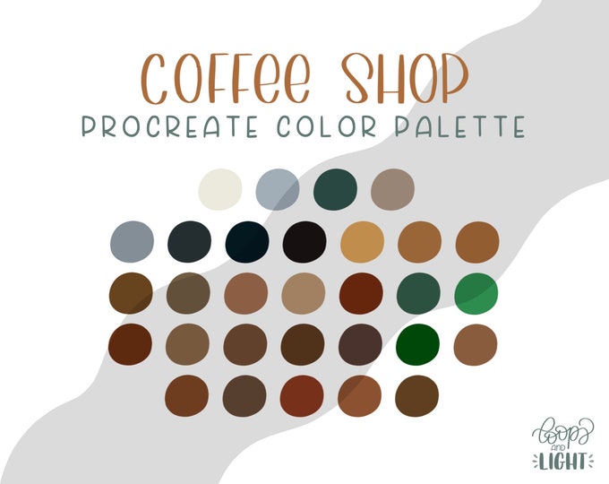 Coffee Shop Color Palette Procreate Palette Coffee Aesthetic - Etsy Coffee Shop Color Palette Procreate Palette Coffee Aesthetic - Etsy