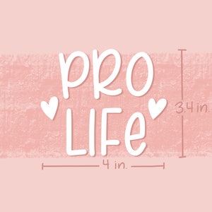 Pro-life Decal Car Decal - Etsy