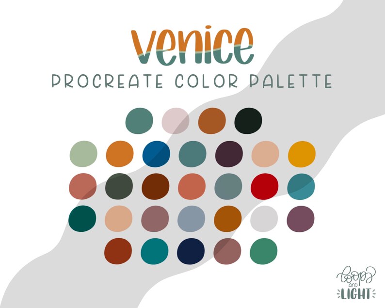 Venice Color Palette Procreate Palette - Etsy