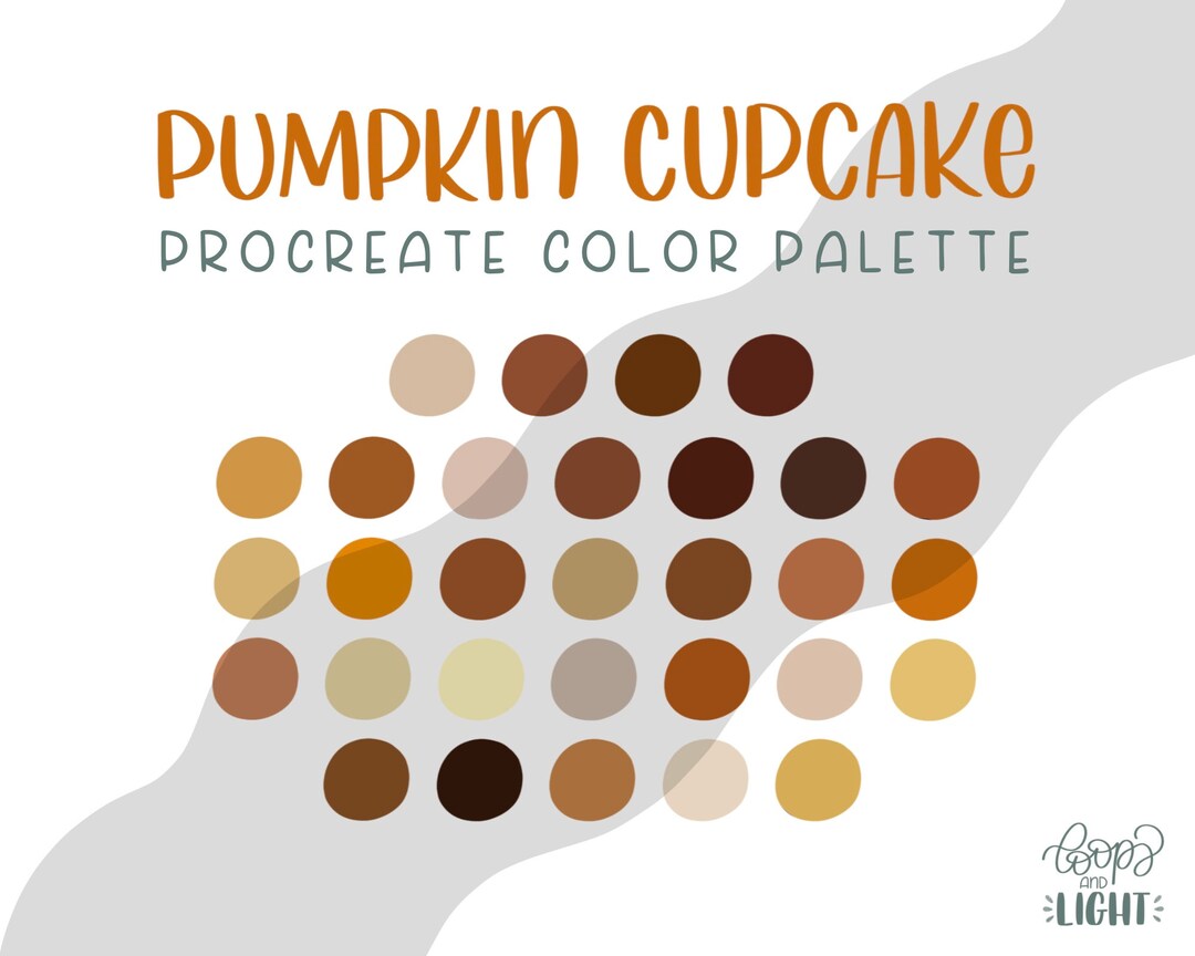 Pumpkin Color Palette Procreate Palette Fall Colors - Etsy