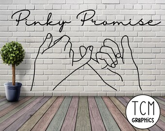 Pinky Promise Svg - Etsy