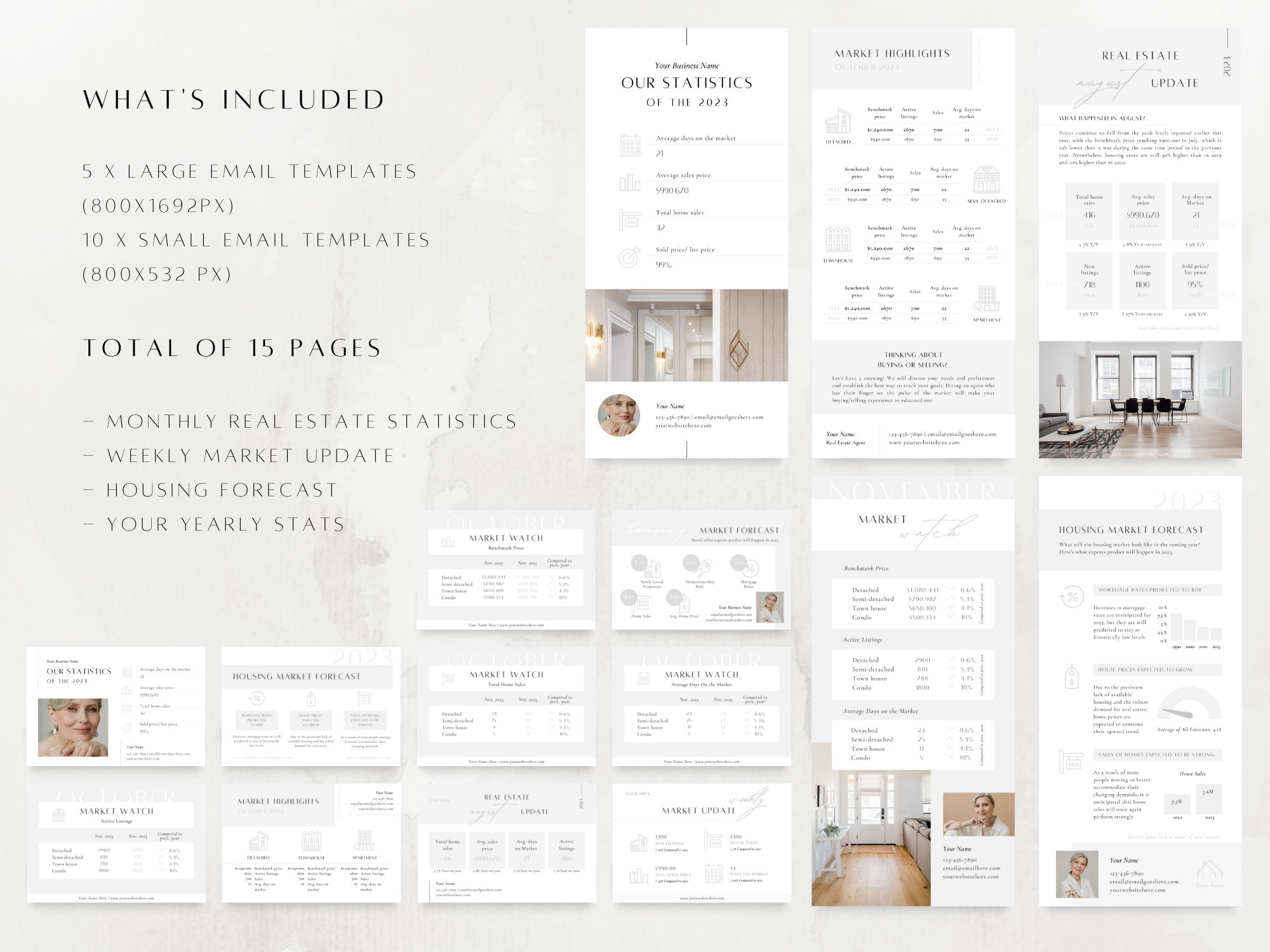 15 Real Estate Email Templates: Monthly/weekly Market Update, Yearly ...
