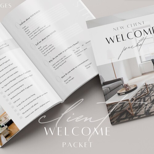 Real Estate Seller Welcome Packet Real Estate Marketing New - Etsy