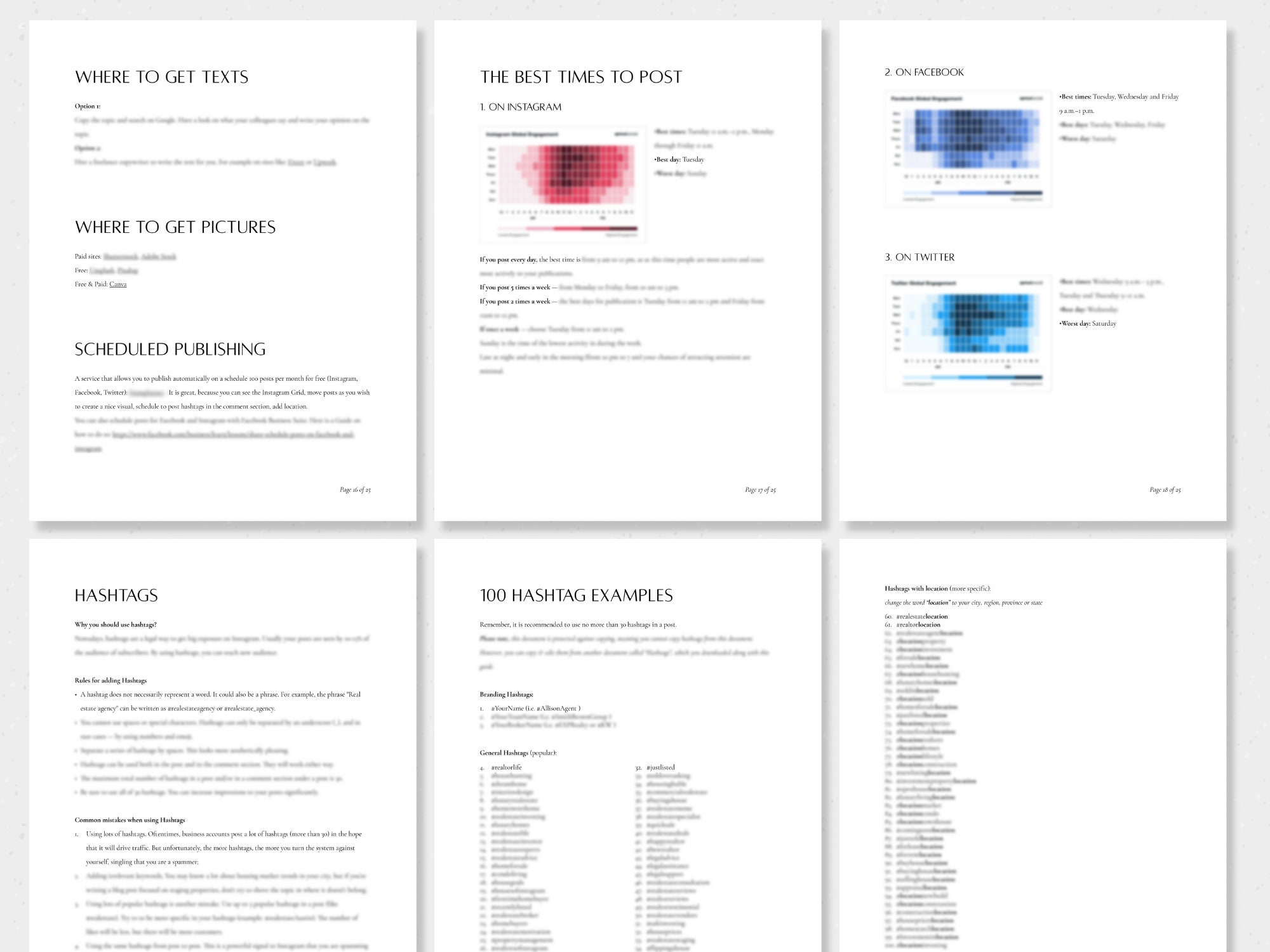 200 Real Estate Posts Ideas, Content Plan, Realtor Marketing, Printable ...