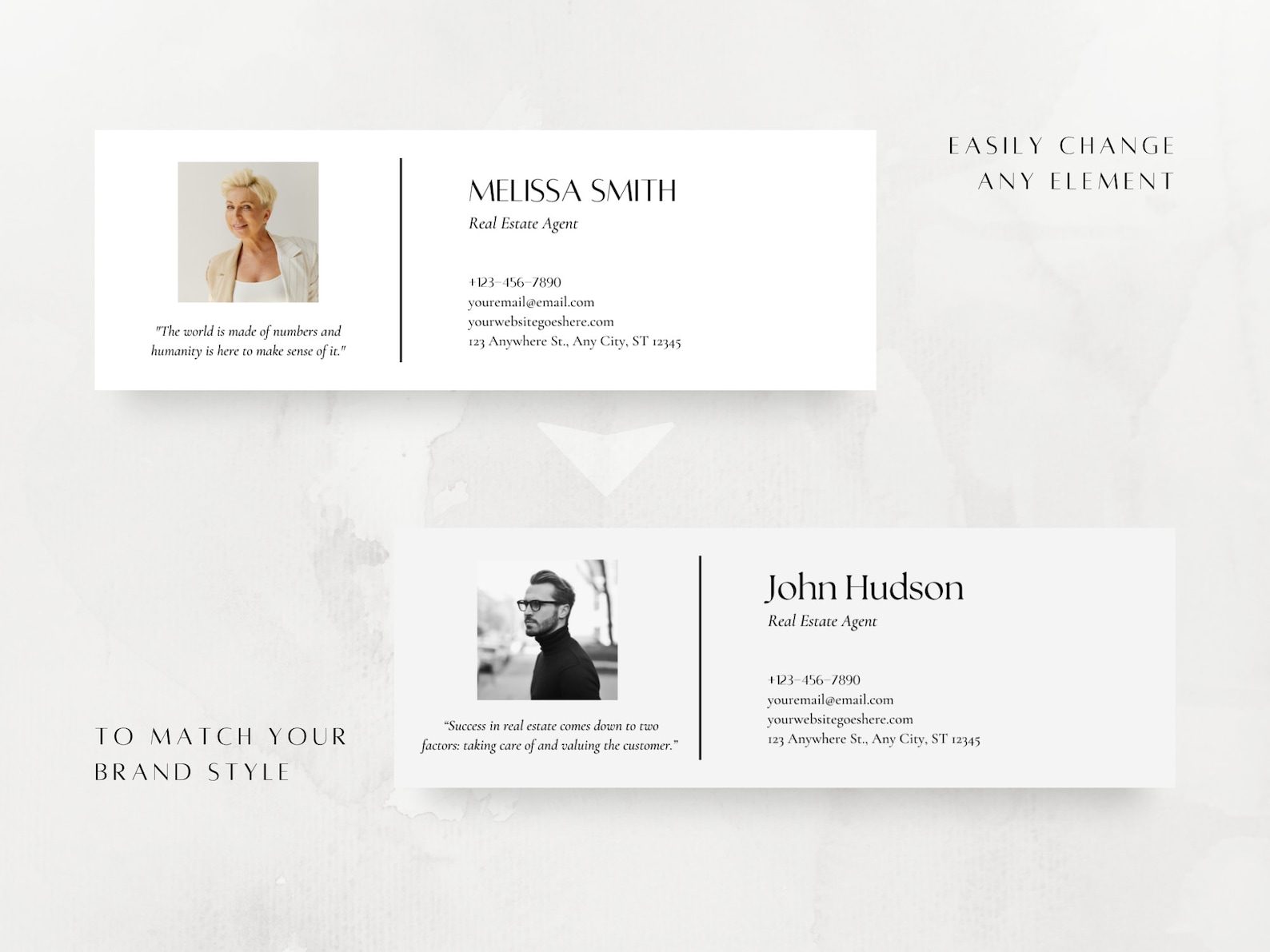 3 Email Signature Templates | Real Estate, Realtor Marketing, Mortgage ...