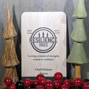 Resilience Trees 5 2 Basswood Trees 10.5 & 8.5 Tall Hand Carved - Etsy