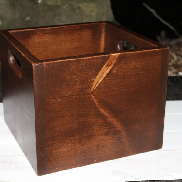 Solid Wood Cube Storage - Etsy