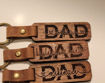 Father Key Chain | Etsy