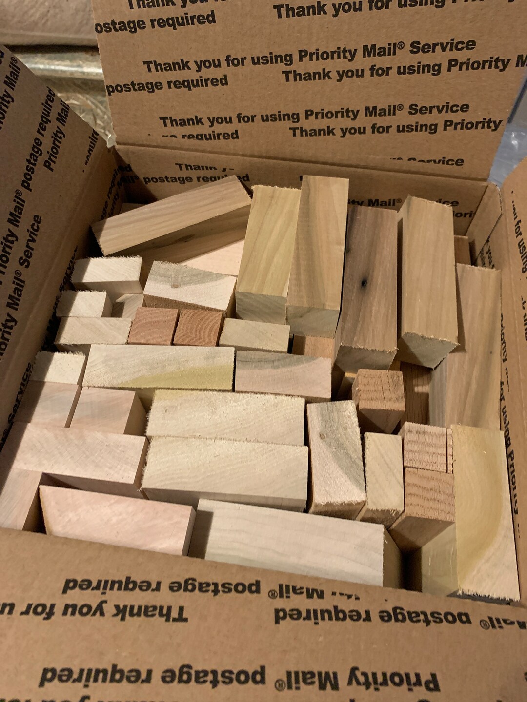 Box of Scrap Hardwood Wood for Crafts - Etsy