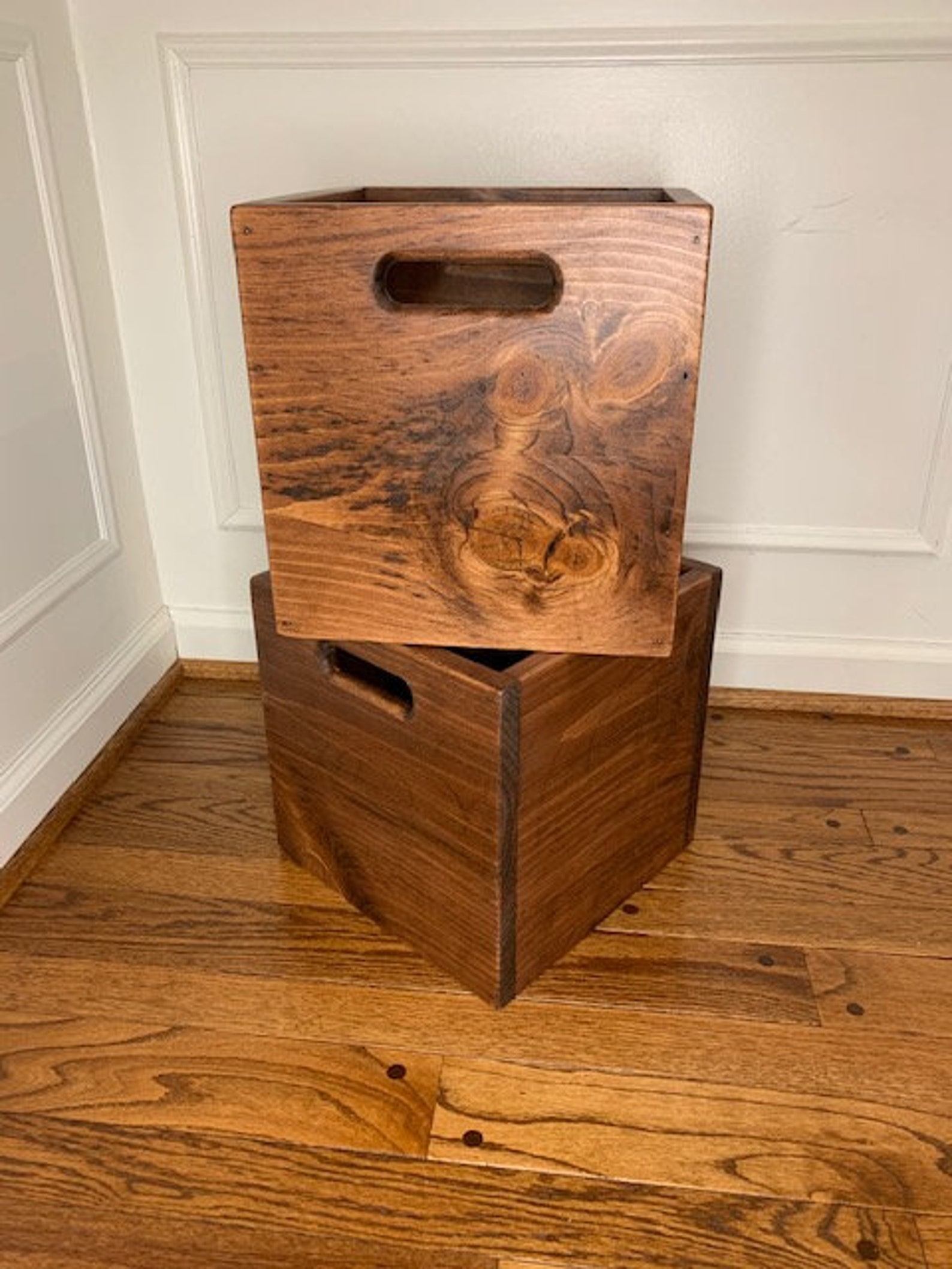 13x13x13” Solid Wood Cube Box - Etsy