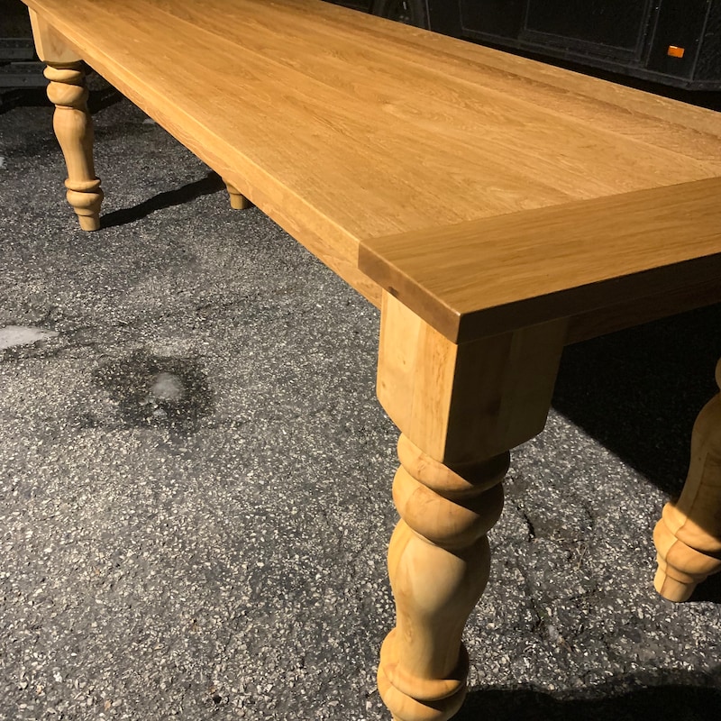 White Oak Dining Table - Etsy