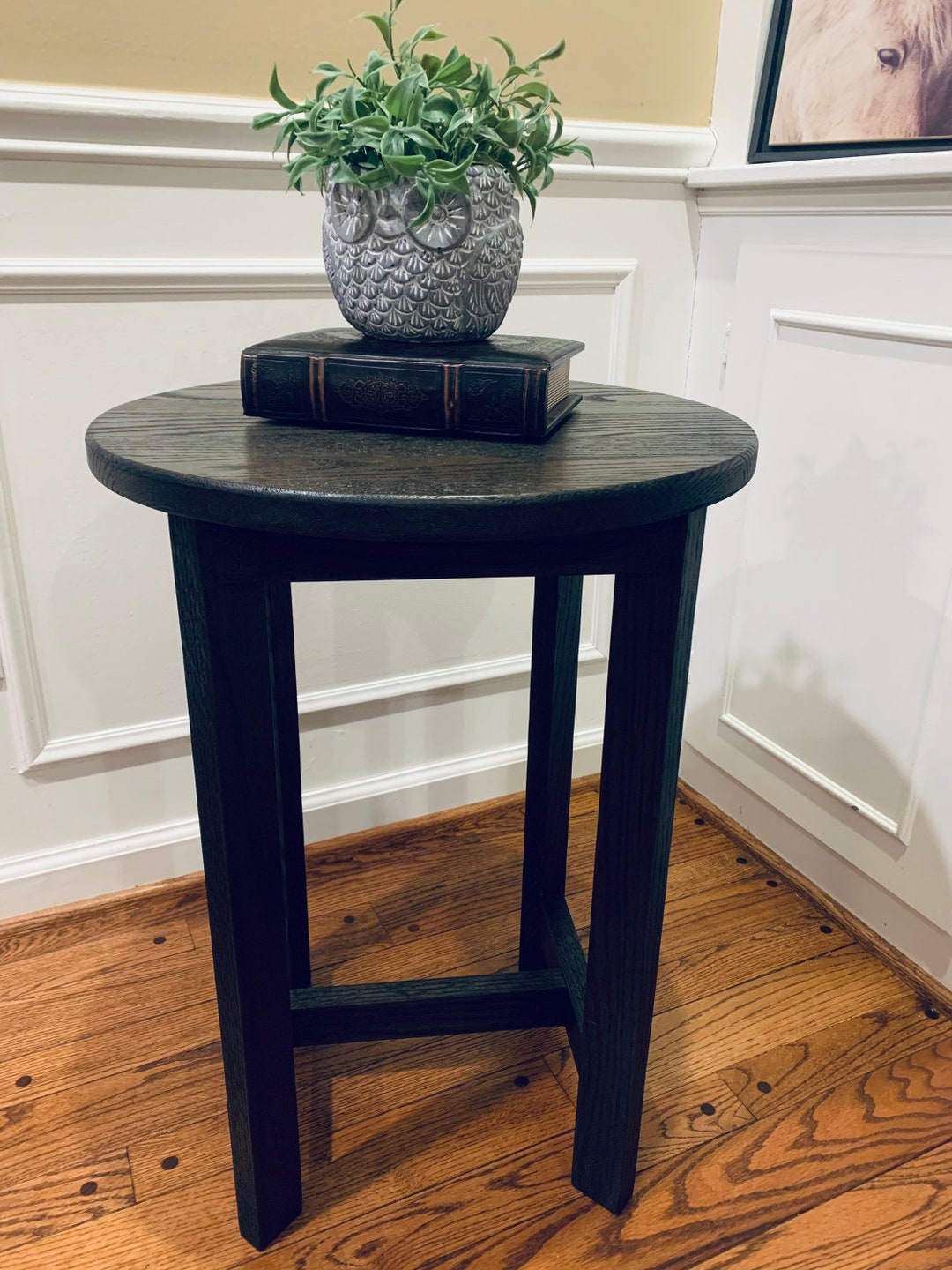 Solid Red Oak End Table - Etsy