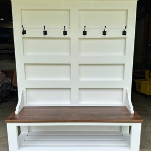 The Brynn Entryway Bench. This is a Free Standing Coat Rack With Plenty ...