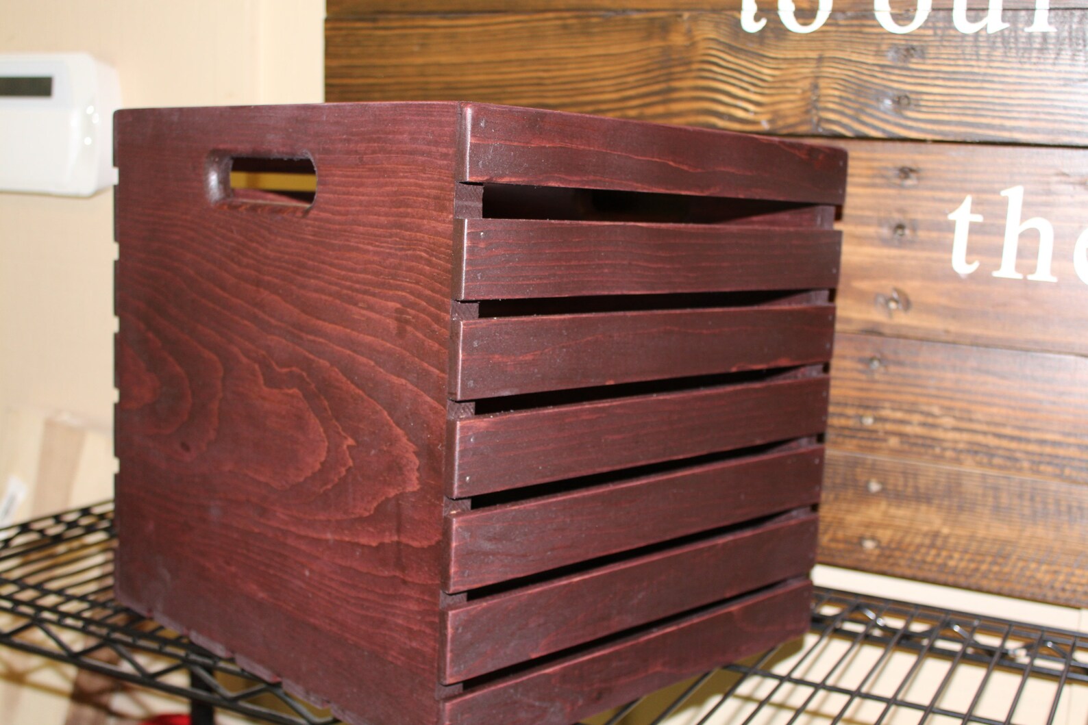 13x13x13 Cube Crate Wood Crate Vinyl - Etsy