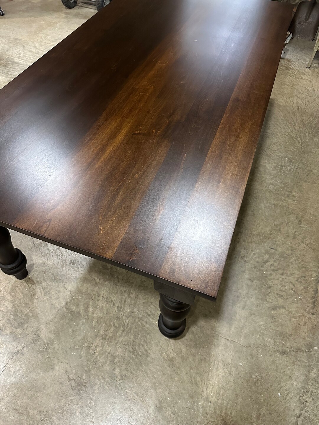 Spindle Leg Dining Table READY TO SHIP Solid Hardwood Table Handmade ...