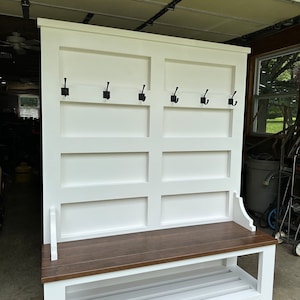 The Brynn Entryway Bench. This is a Free Standing Coat Rack With Plenty ...