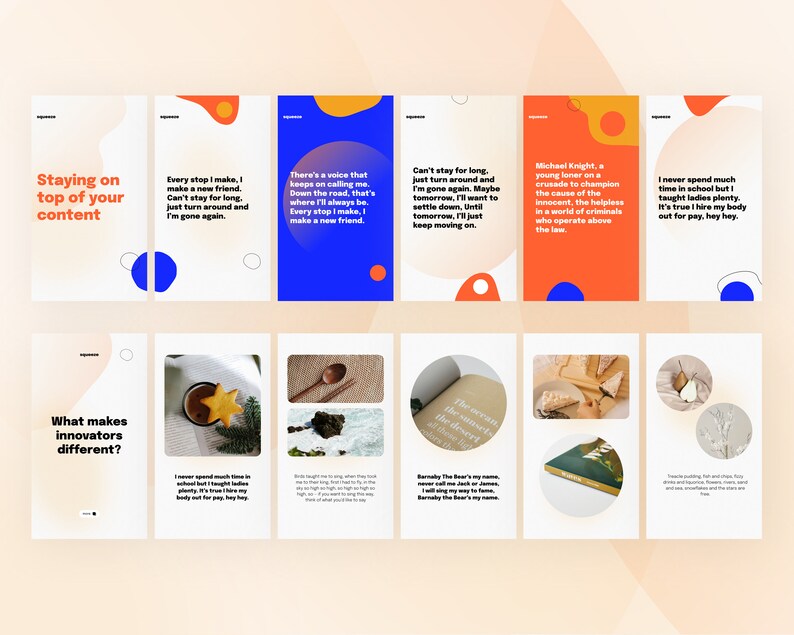 168 Instagram Post & Storie Templates. Creative Instagram Stories ...
