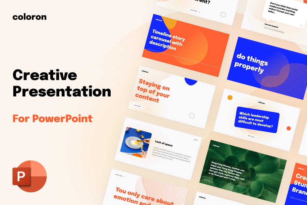 84 Creative Powerpoint Slides. Powerpoint Template. Best Powerpoint ...