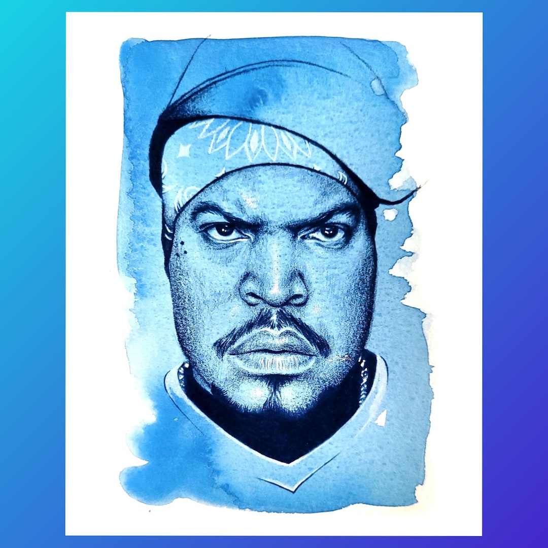 Ice Cube Original Artwork Paper Print - Etsy