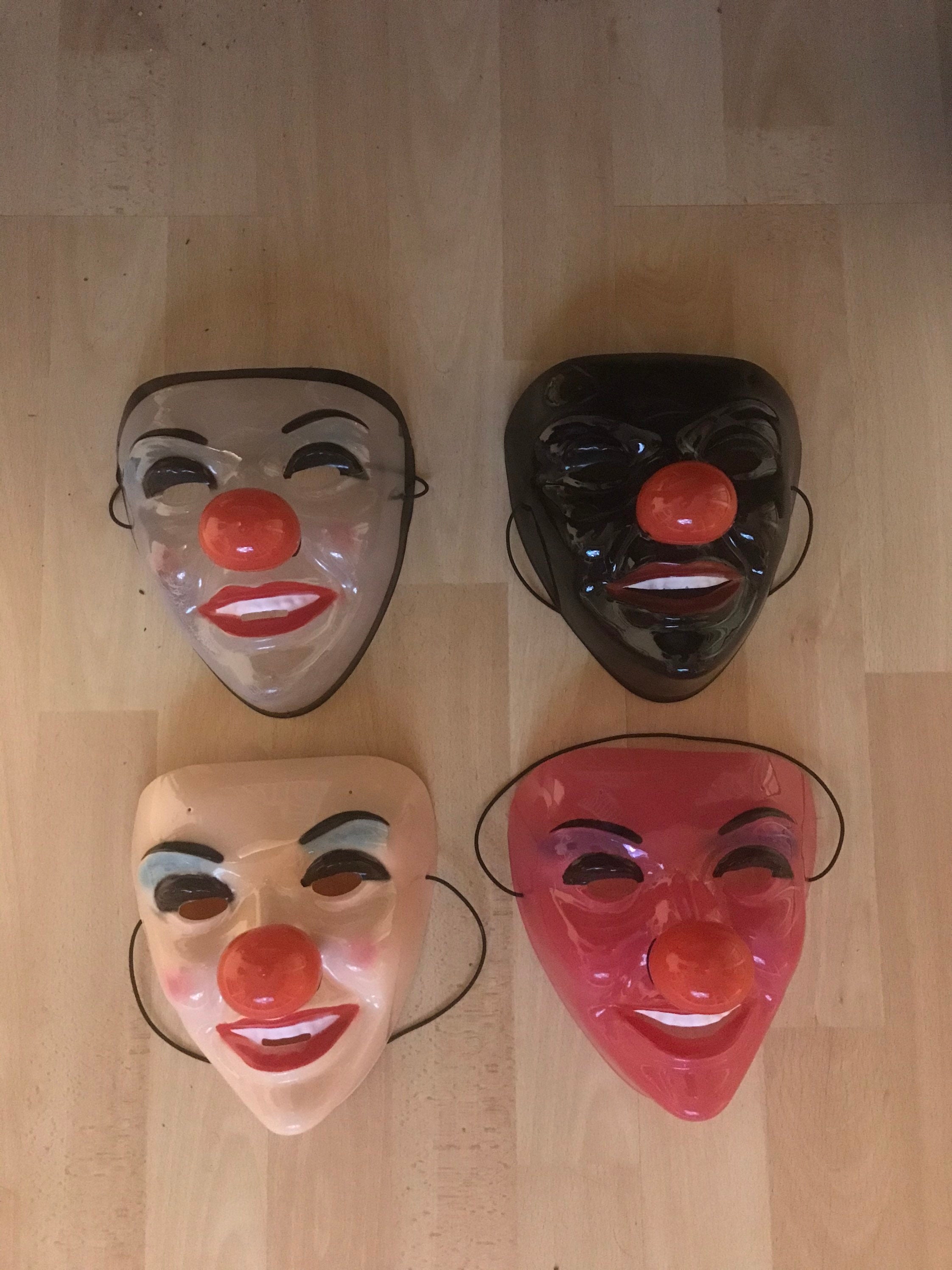 Slipknot ahig clown fem masks transparent black pink | Etsy