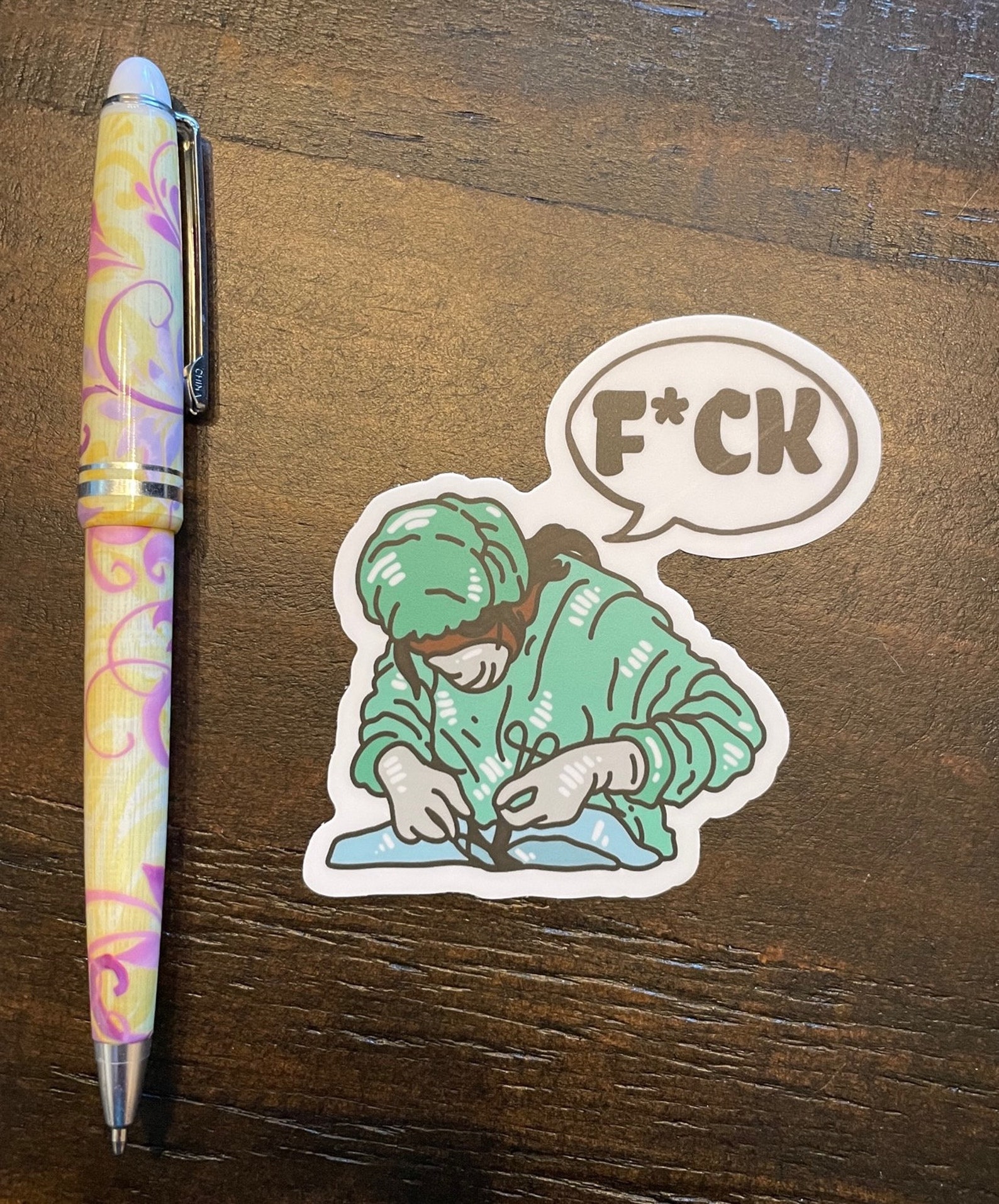 Surgeon Sticker 5-packfunny Doctor Sticker Packsurgeon - Etsy