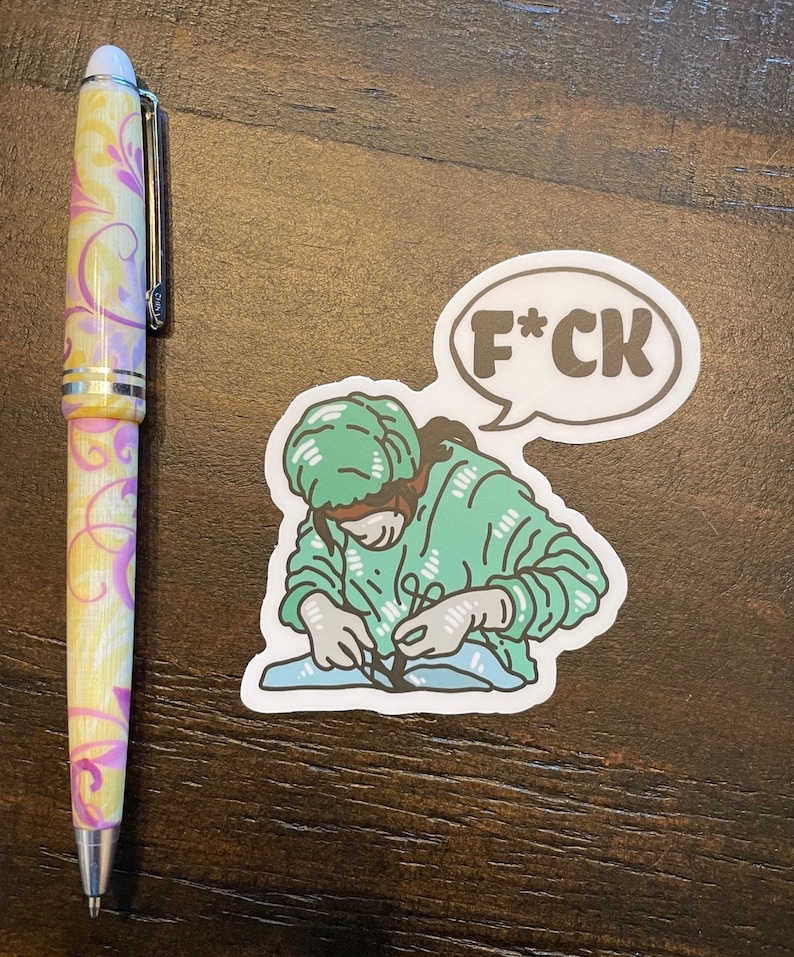 Surgeon Sticker 5-packfunny Doctor Sticker Packsurgeon | Etsy
