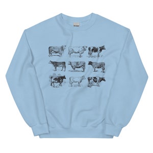 Cow Unisex Sweatshirt,cow Sweater,cow Apparel,large Animal Veterinarian ...