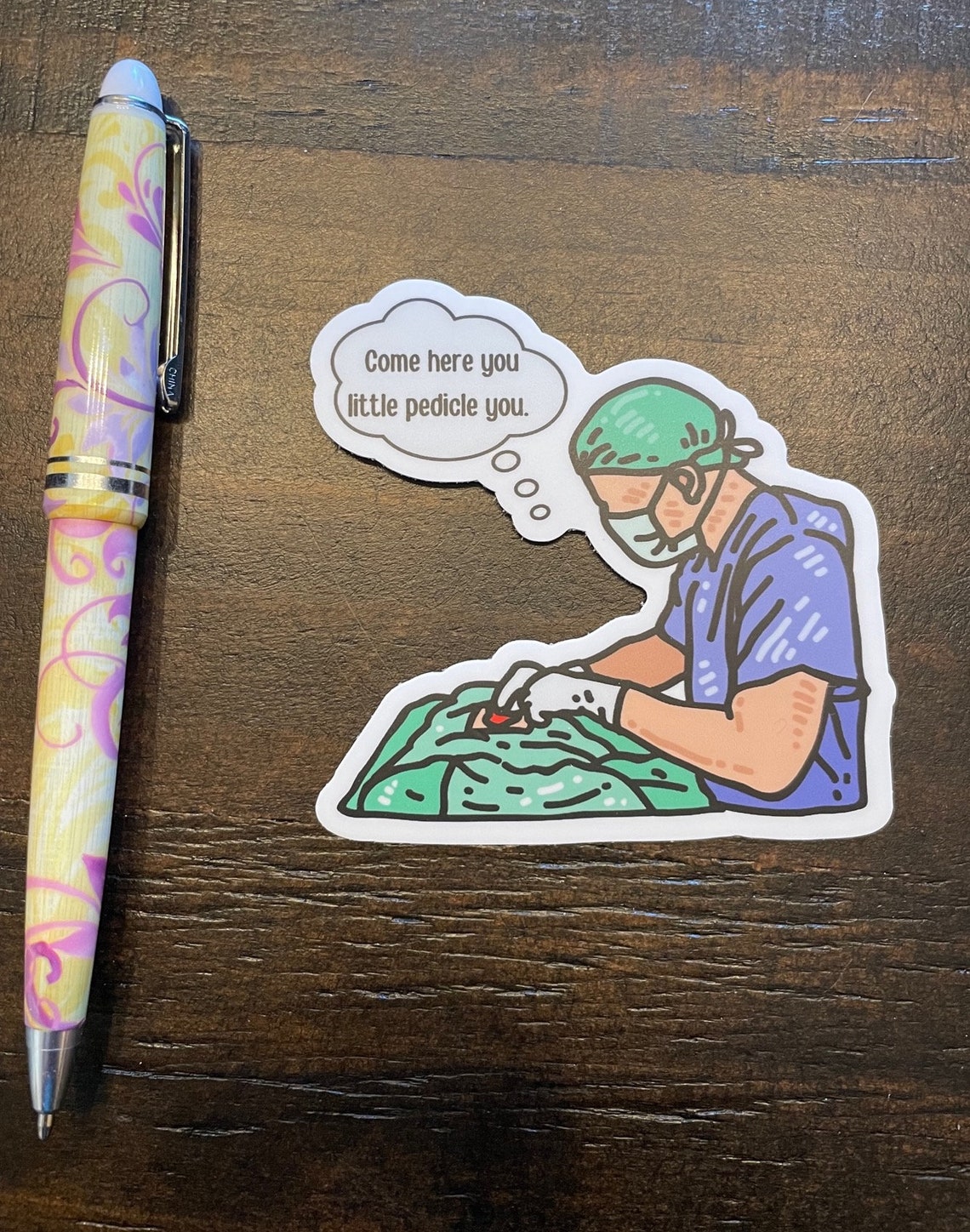 Surgeon Sticker 5-packfunny Doctor Sticker Packsurgeon - Etsy