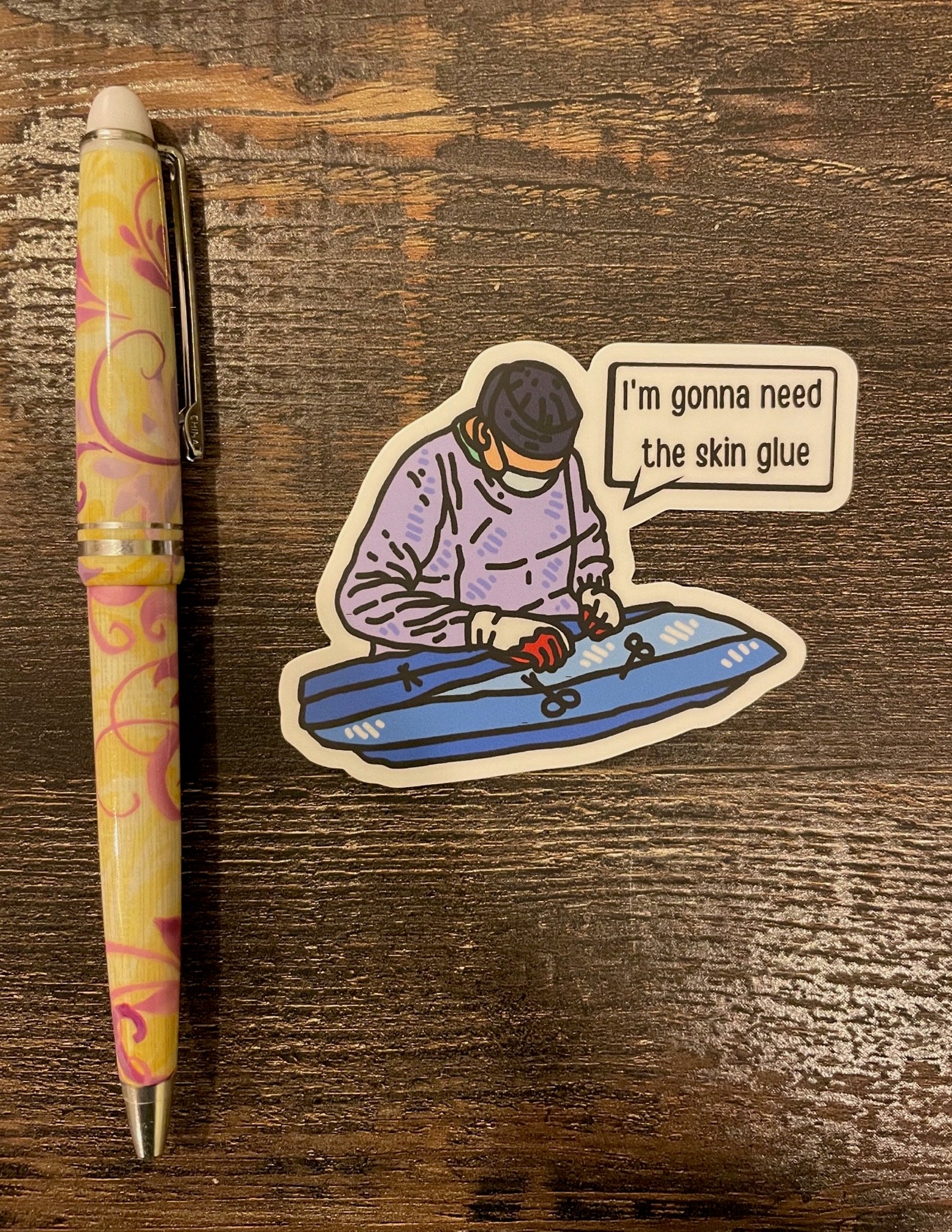 Surgeon Sticker 5-packfunny Doctor Sticker Packsurgeon - Etsy