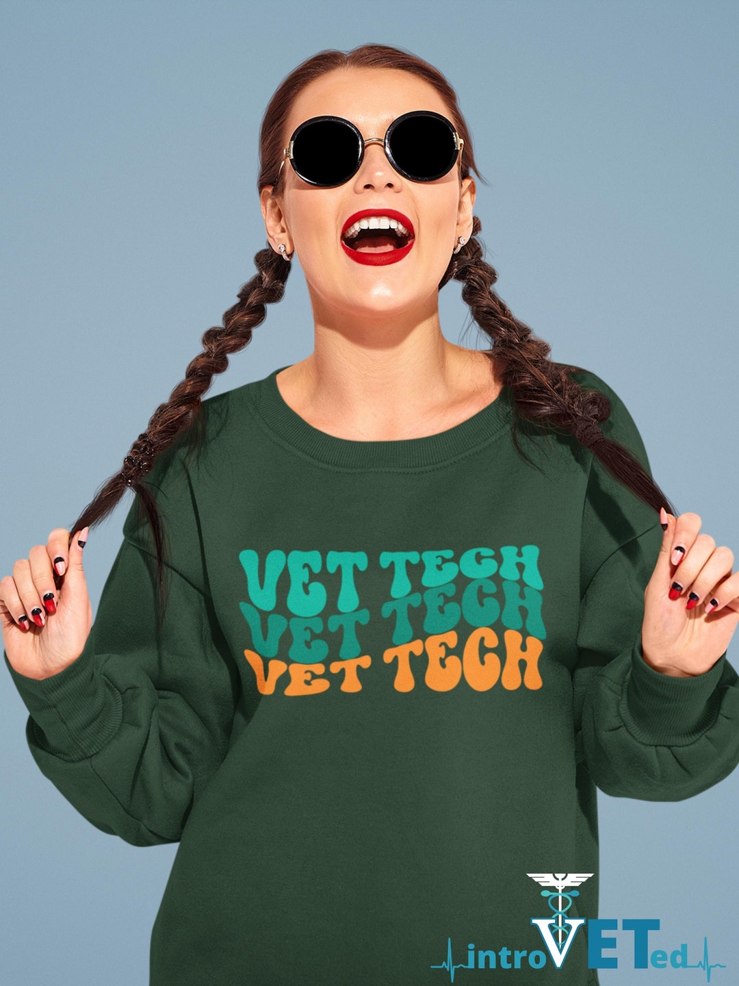 Retro Vet Tech Unisex Sweatshirt,vet Tech Sweater,vet Tech Sweatshirt ...