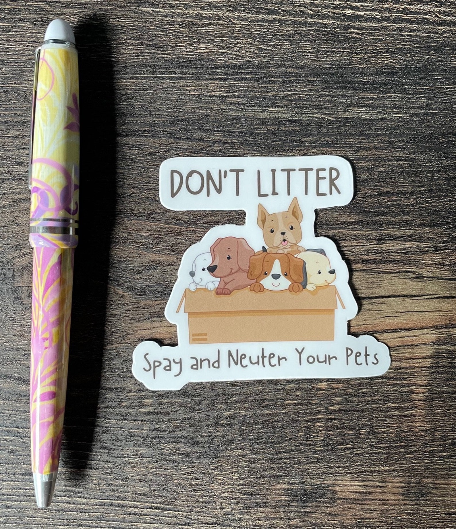 Veterinarian Sticker Dog Rescue Sticker Adopt Don't - Etsy