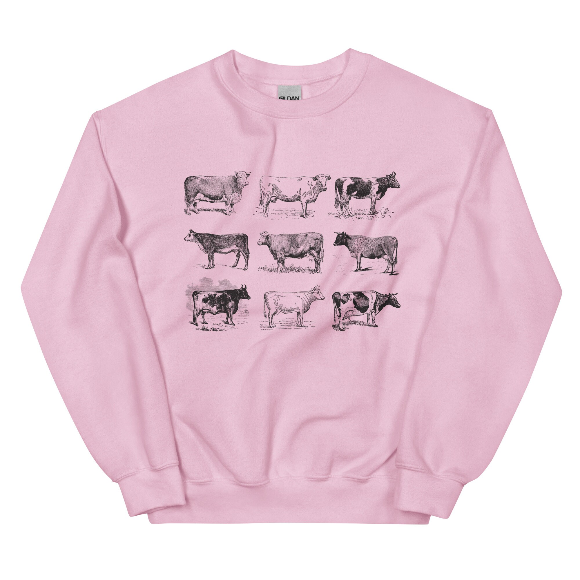 Cow Unisex Sweatshirt,cow Sweater,cow Apparel,large Animal Veterinarian ...
