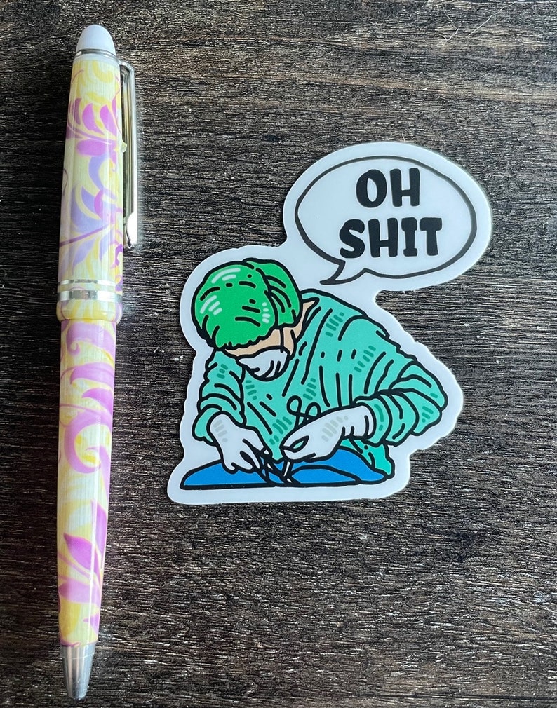 Surgeon Sticker 5-packfunny Doctor Sticker Packsurgeon - Etsy