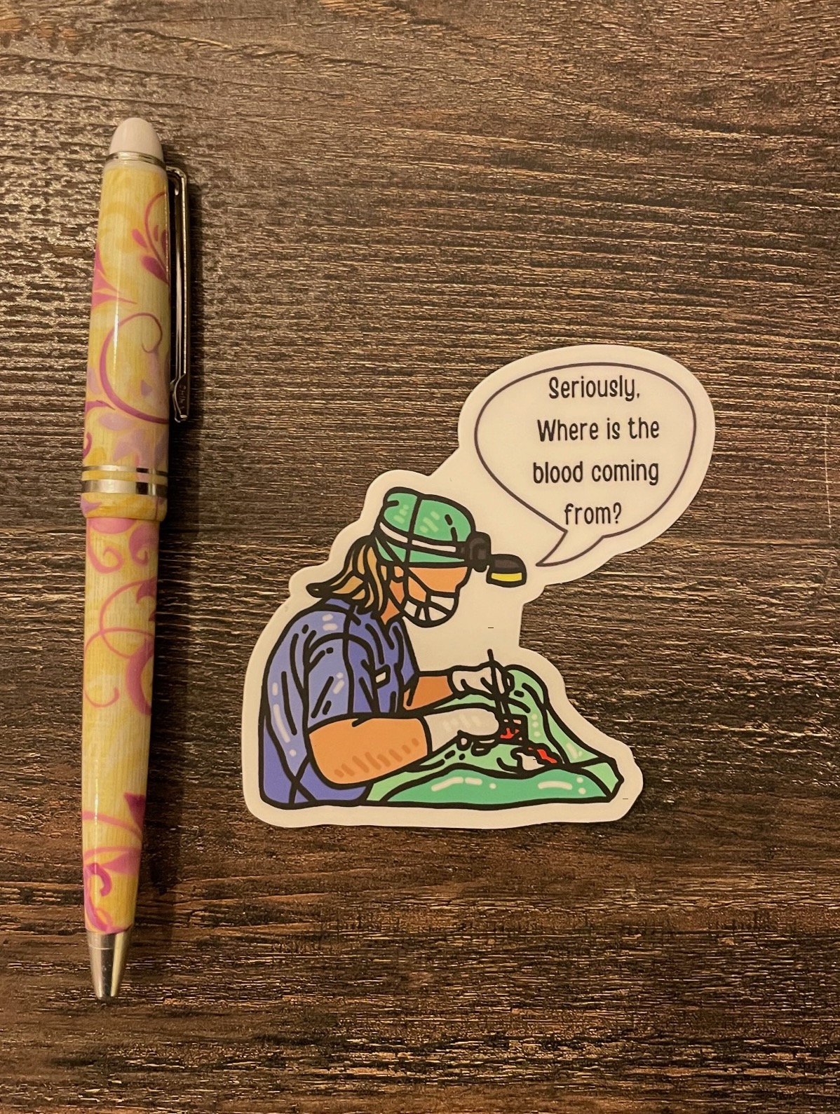 Surgeon Sticker 5-packfunny Doctor Sticker Packsurgeon - Etsy