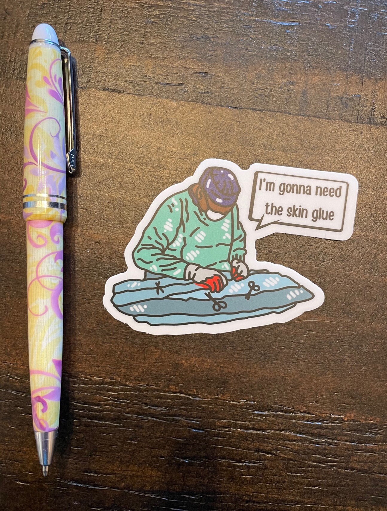 Surgeon Sticker 5-packfunny Doctor Sticker Packsurgeon - Etsy