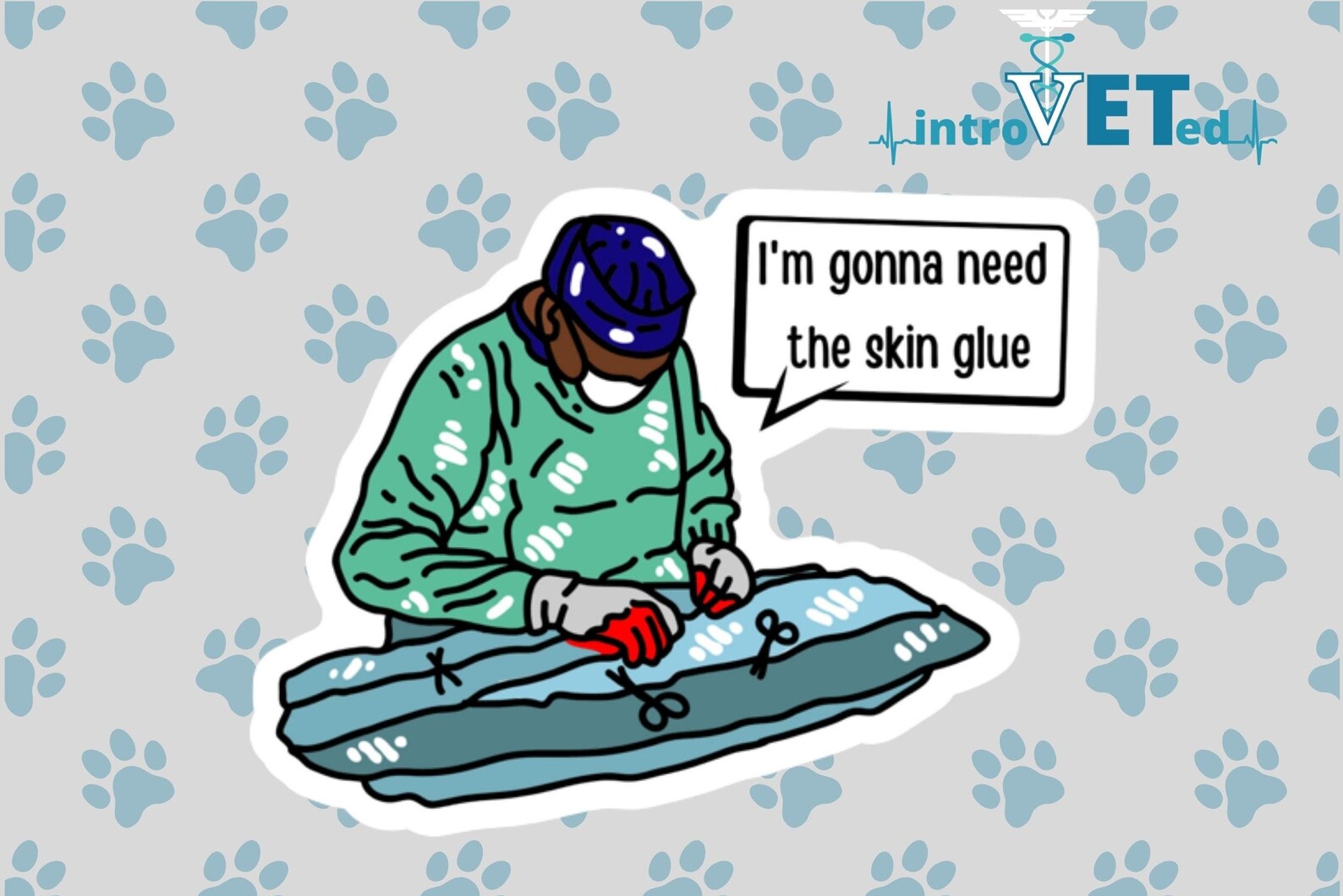 Surgeon Stickerdoctor Stickerveterinarian Sticker Medical | Etsy