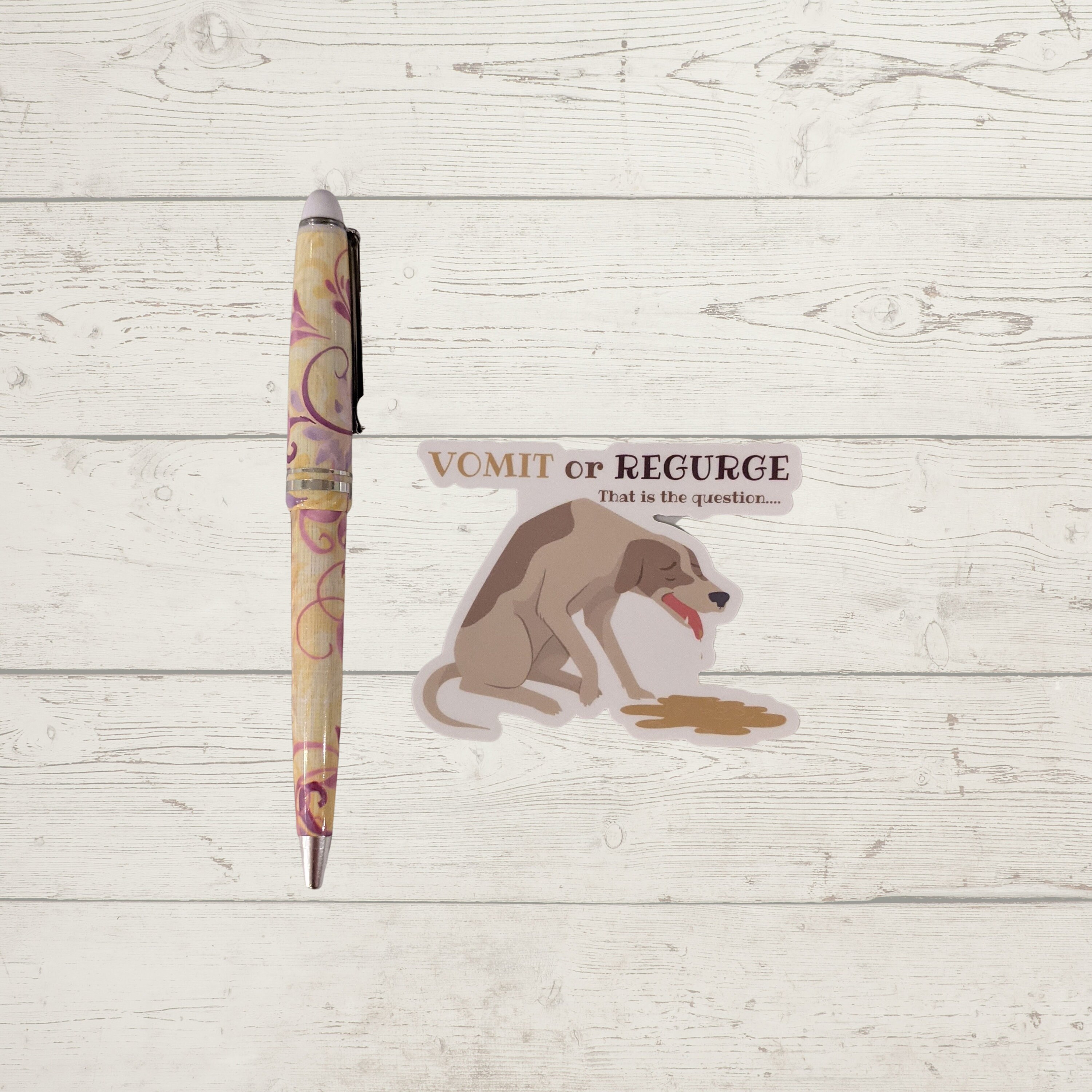 Vomit or Regurge Sticker Veterinarian Sticker Vet Student - Etsy