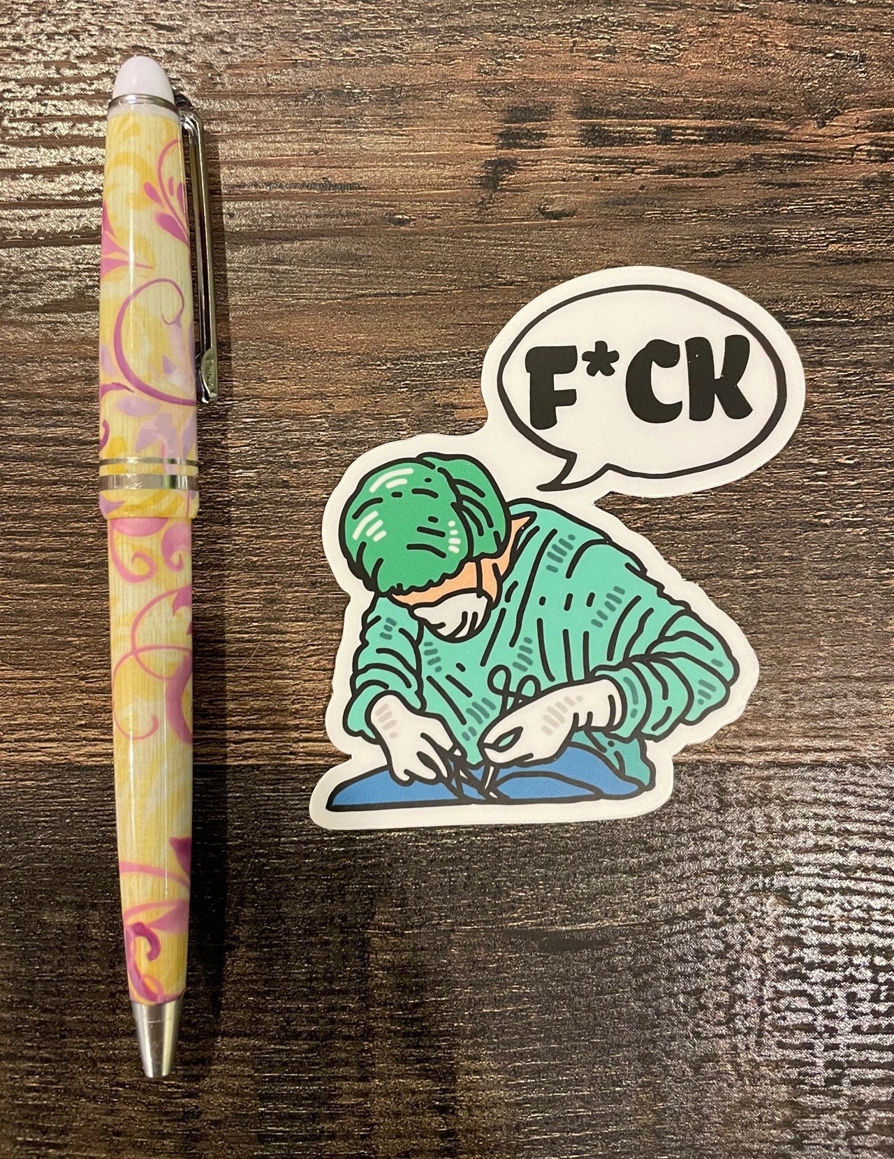 Surgeon Sticker 5-packfunny Doctor Sticker Packsurgeon - Etsy