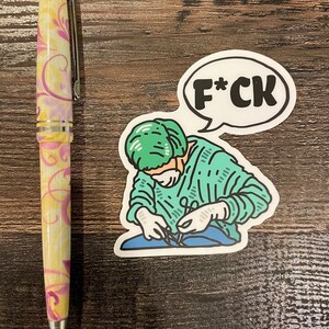 F*CK Sticker,surgeon Sticker,doctor Sticker,veterinarian Sticker ...