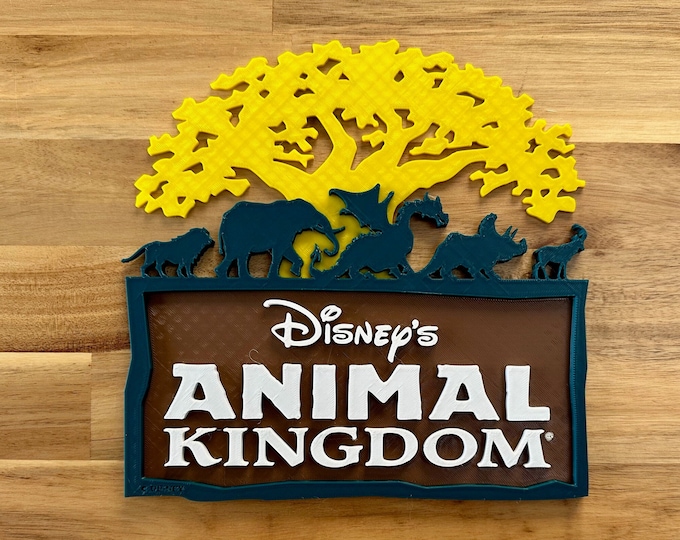 Disney's Animal Kingdom Wall Sign Walt Disney World - Etsy