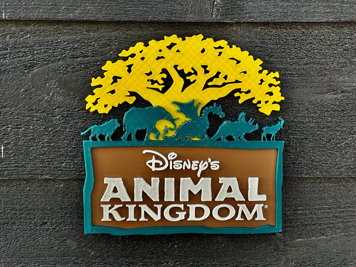 Disney's Animal Kingdom Wall Sign Walt Disney World - Etsy