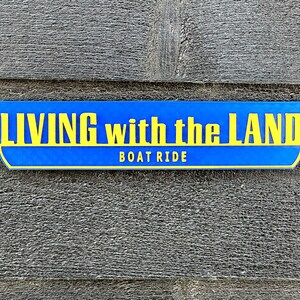 Living With the Land Epcot Wall Sign Disney World Wall Sign - Etsy