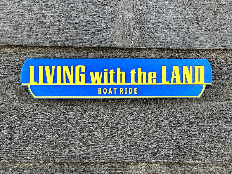 Living With the Land Epcot Wall Sign - Disney World Wall Sign From the ...