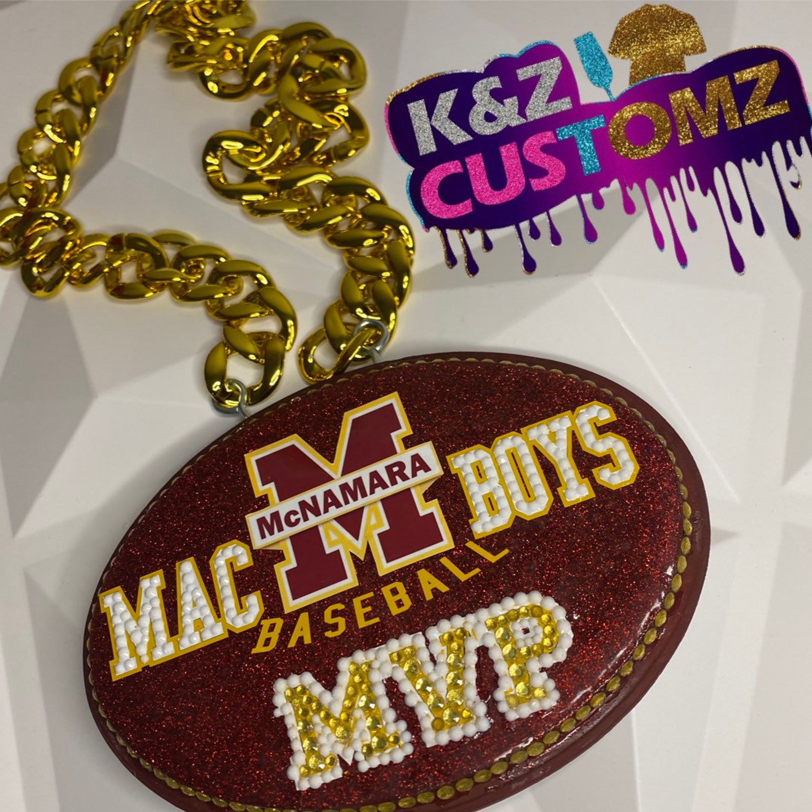 Sports Turnover Chains extra Bling - Etsy